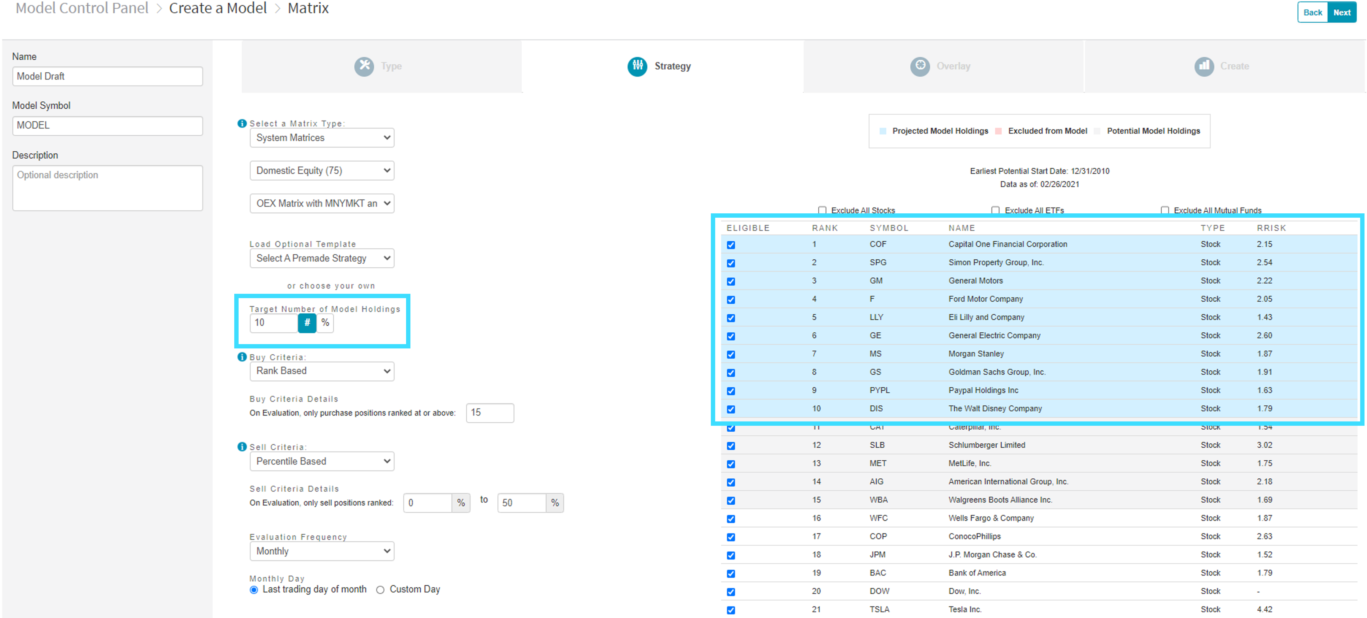 Setting Your Matrix Model Rules – Nasdaq Dorsey Wright